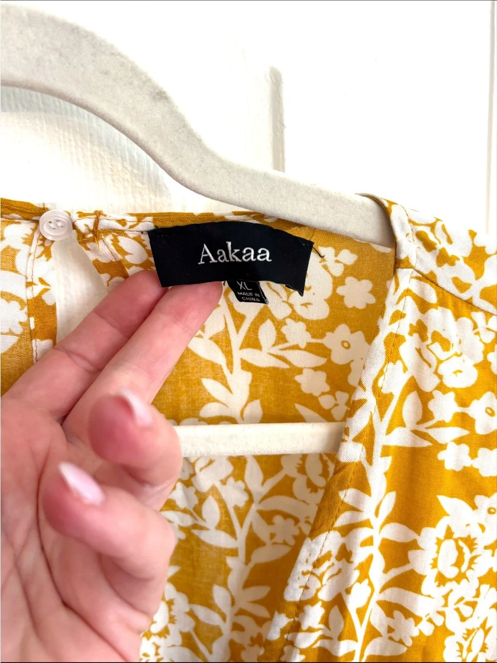 Aakaa | Dresses | Aakaa Mustard Yellow Floral Maxi Dress | Poshmark